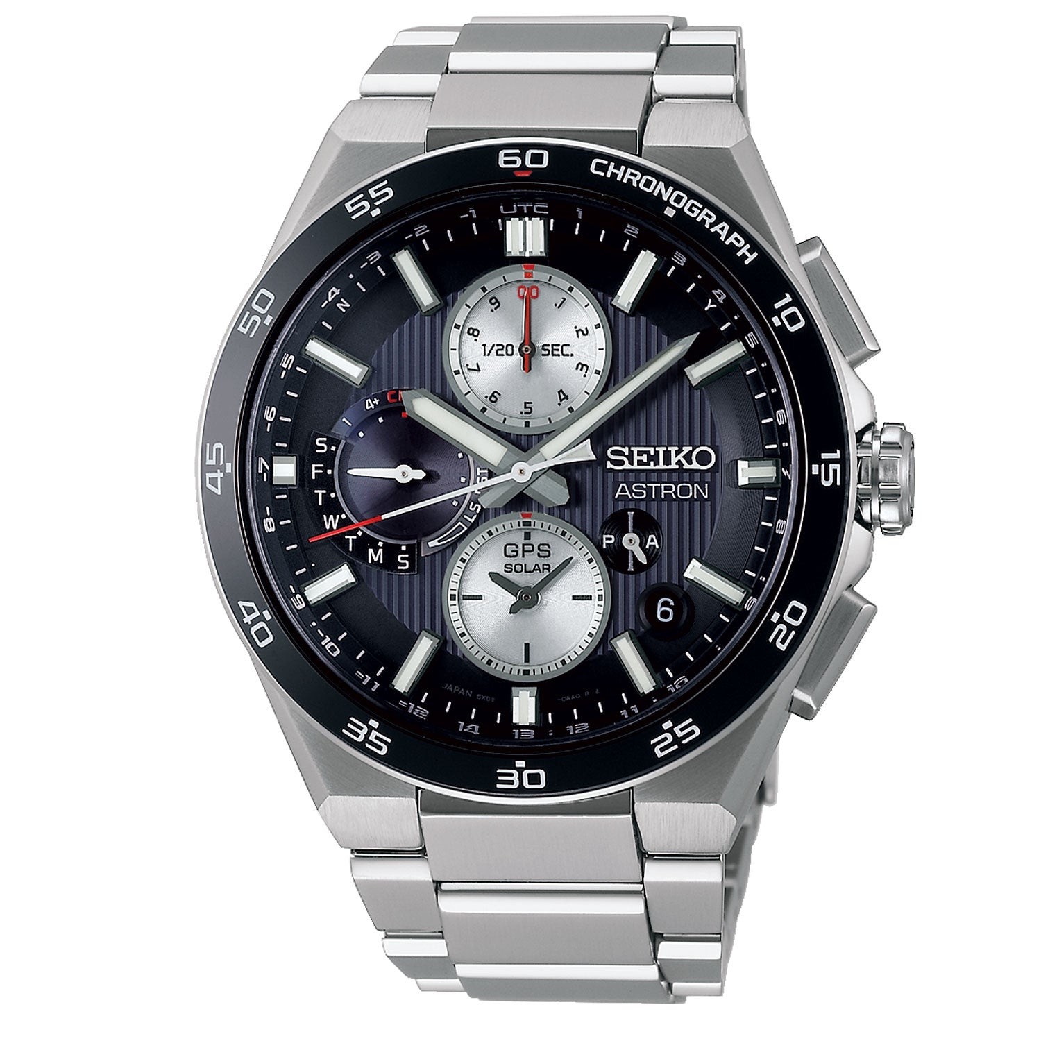 Seiko Astron GPS Solar Dual Time Chronograph Watch SSH151J – Mazzucchelli's