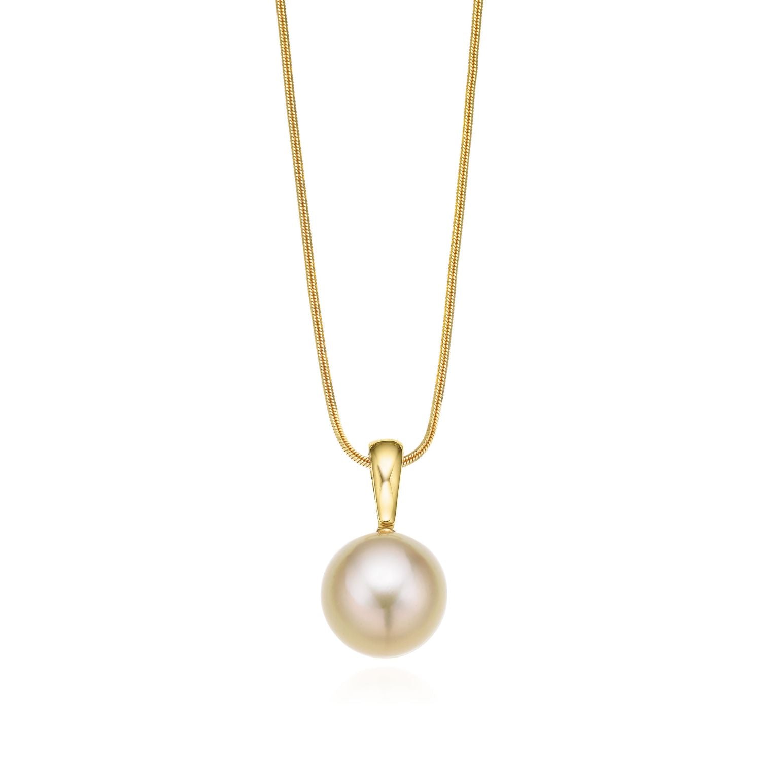 Perla by Autore 18ct Yellow Gold 12mm South Sea Pearl Pendant ...