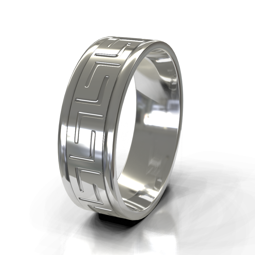 Silver 7.0mm Multi-Tone Band – Mazzucchelli's